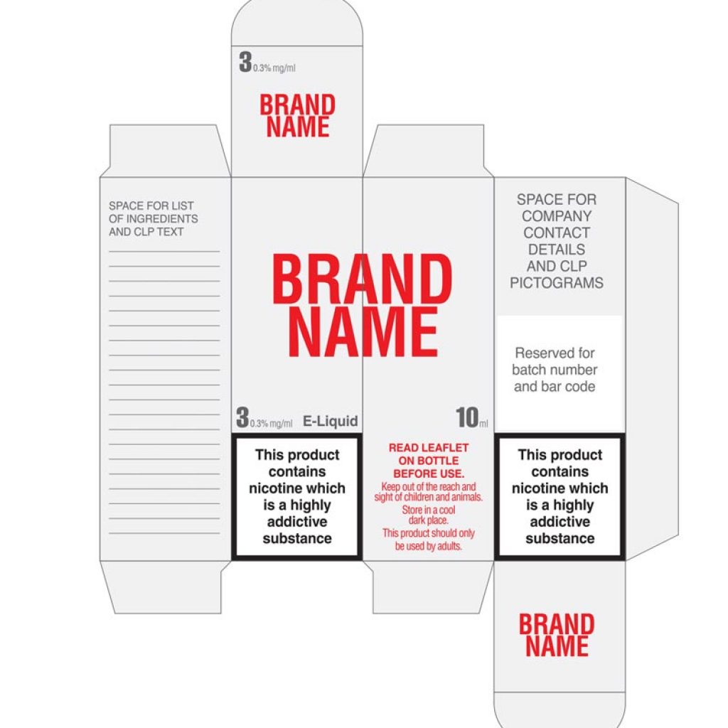 E-liquid Warning Label | TPD Experts | Vape Products | Medic Pro